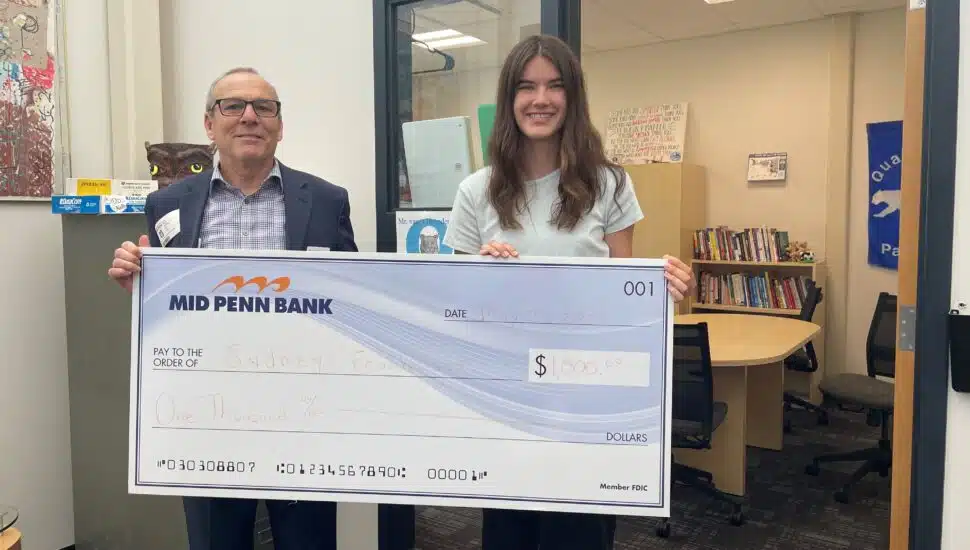 Mid Penn Bank Awards Woodside Scholarship to Bucks County Senior